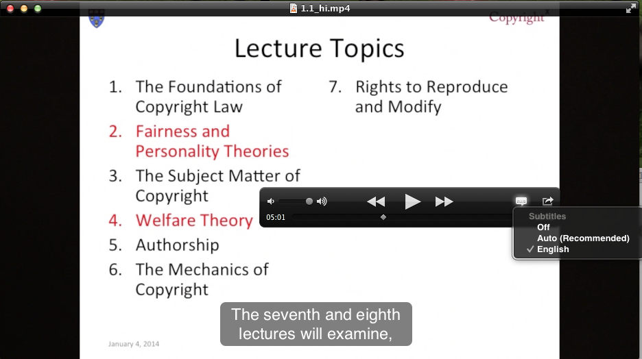 Lectures « CopyrightX